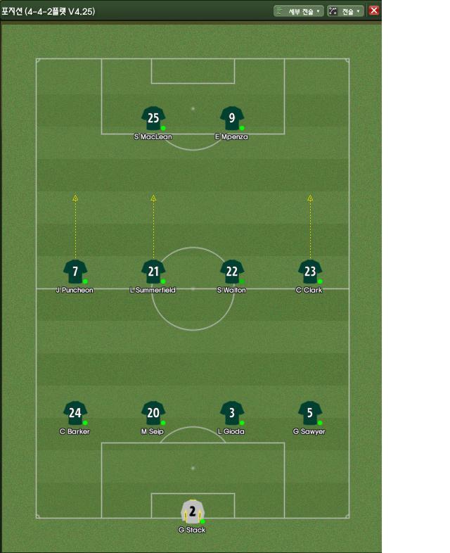 [9.02/9.03]남자의로망 중하위권/하부리그용 442플랫 - FM2009 전술/트레이닝 - 챔피온쉽 매니저 - 대한민국